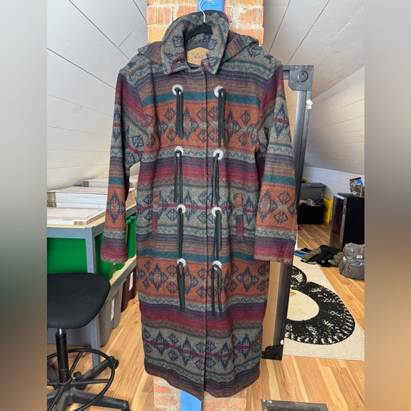 Woolrich | Jackets & Coats | Vintage Woolrich Navajo Aztec Duster ...